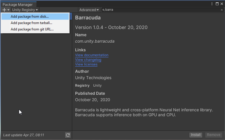 Installing Barracuda | Barracuda | 3.0.1