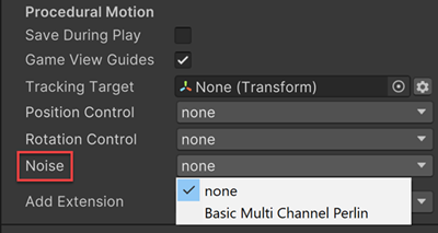 Noise | Cinemachine | 3.0.0-pre.7